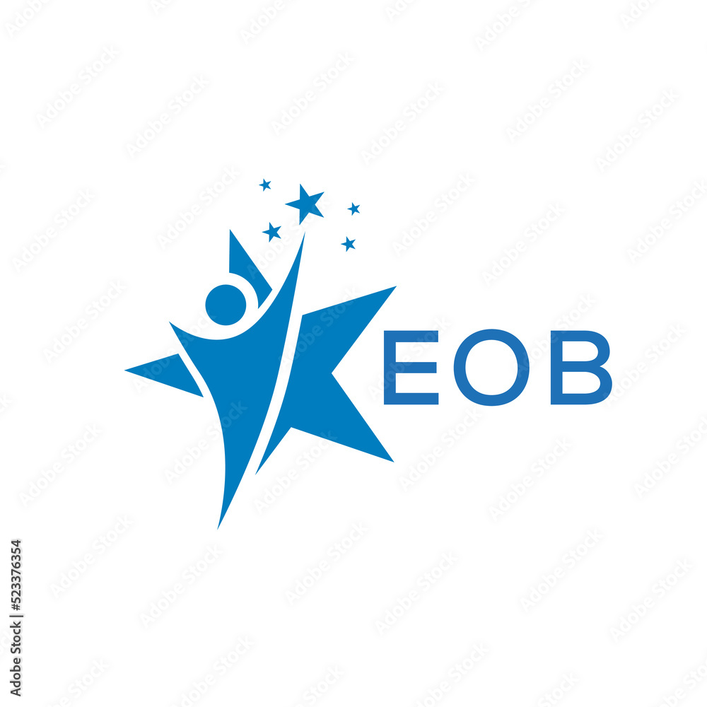 EOB Letter logo white background .EOB Business finance logo design ...