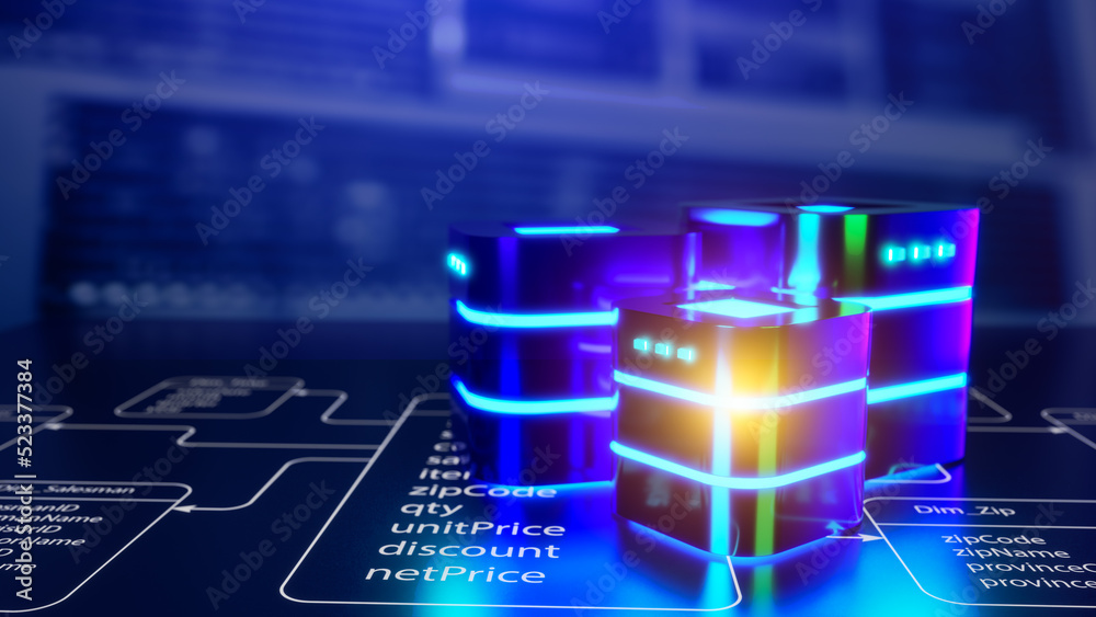 Multiple database is placed on Relational database tables with server ...