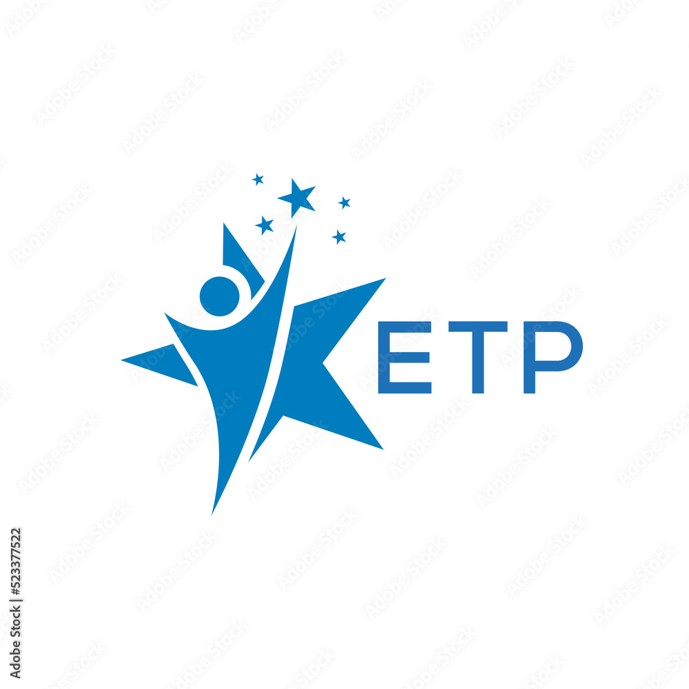 ETP Letter logo white background .ETP Business finance logo design ...