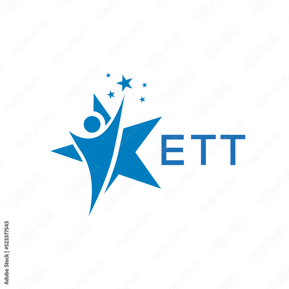 ETT Letter logo white background .ETT Business finance logo design ...
