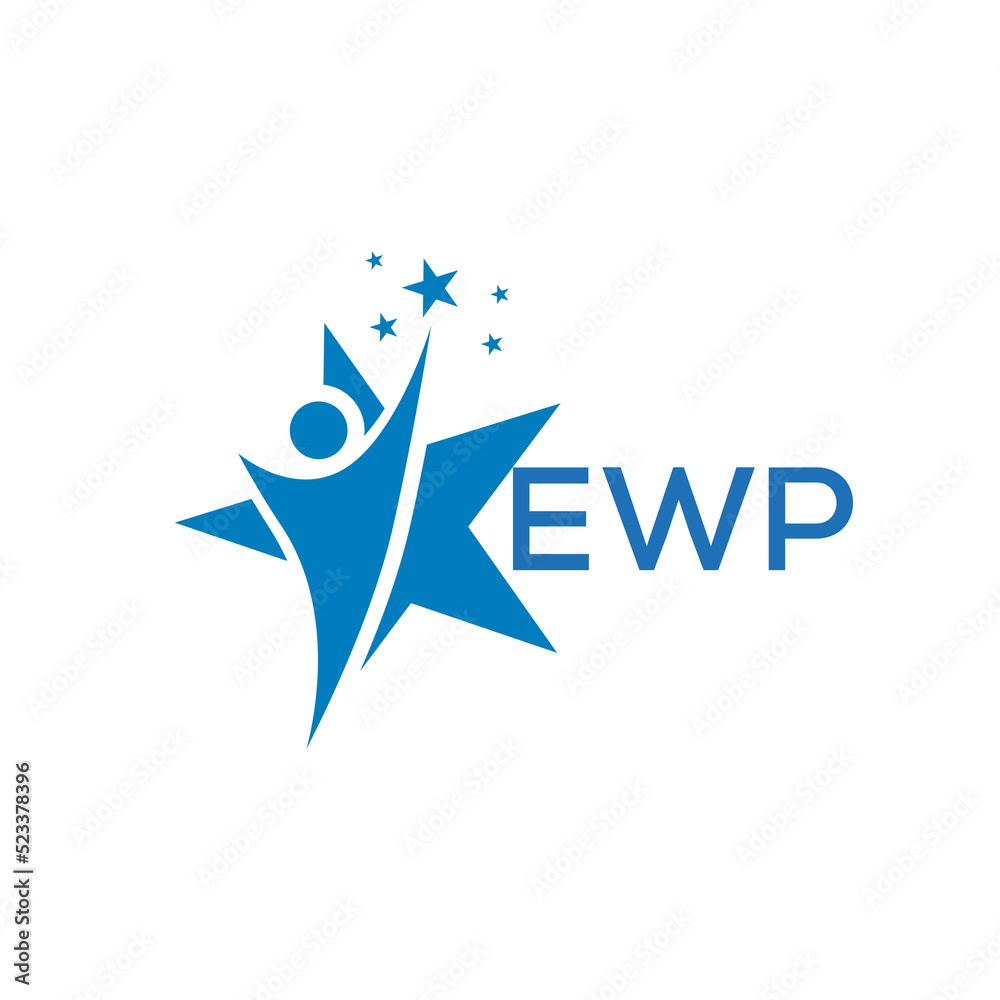 EWP Letter logo white background .EWP Business finance logo design ...