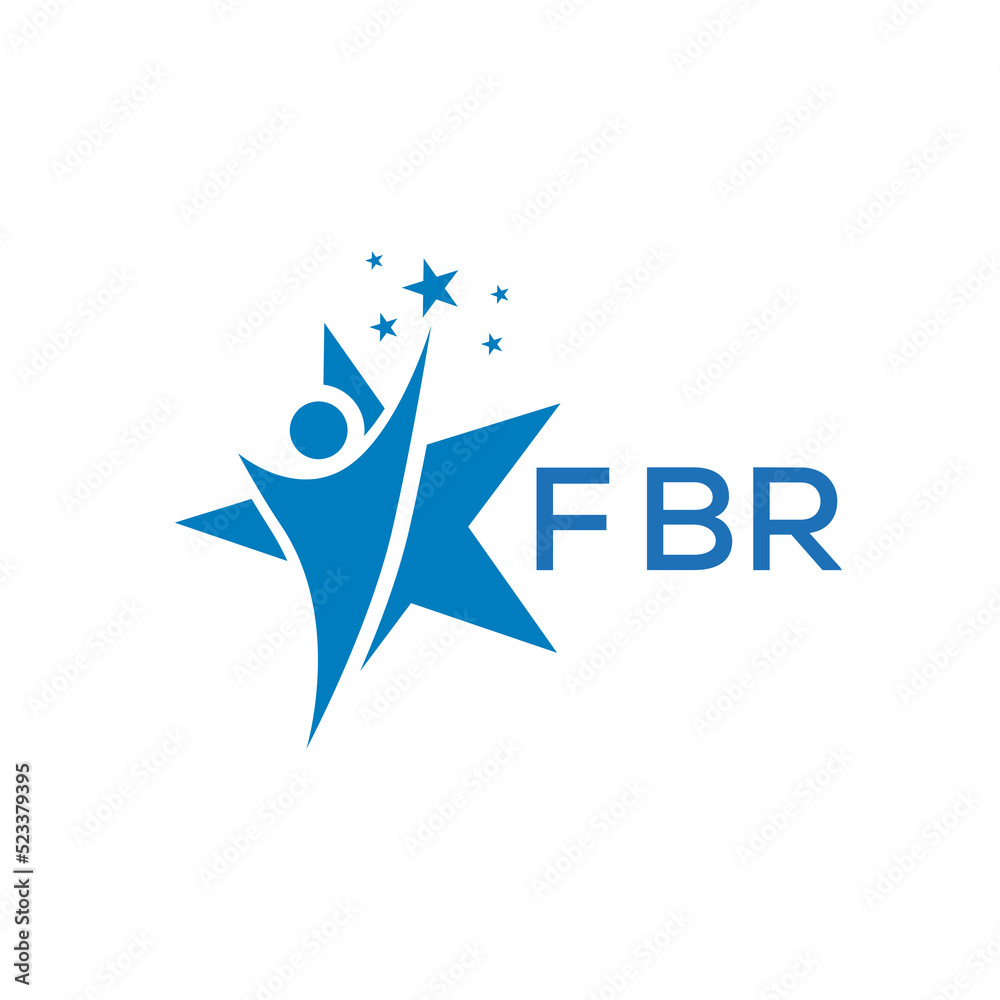 FBR Letter logo white background .FBR Business finance logo design ...