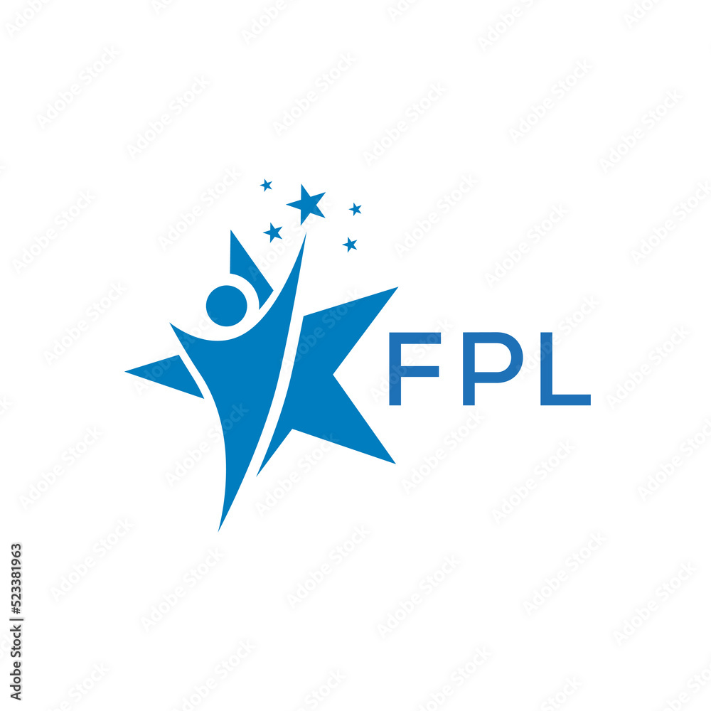 FPL Letter logo white background .FPL Business finance logo design ...