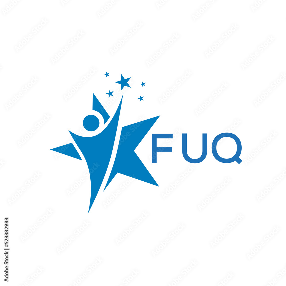 FUQ Letter logo white background .FUQ Business finance logo design ...