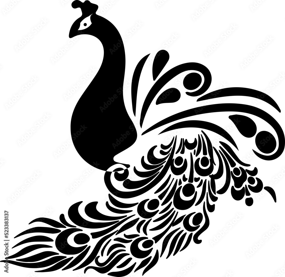 Peacock Svg | Peacock Feather Clipart Svg | Vector Printable Cricut Cut ...