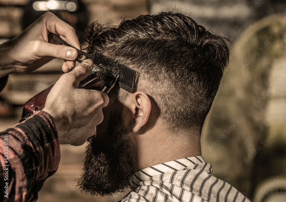 Hipster Fade Haircut With Beard