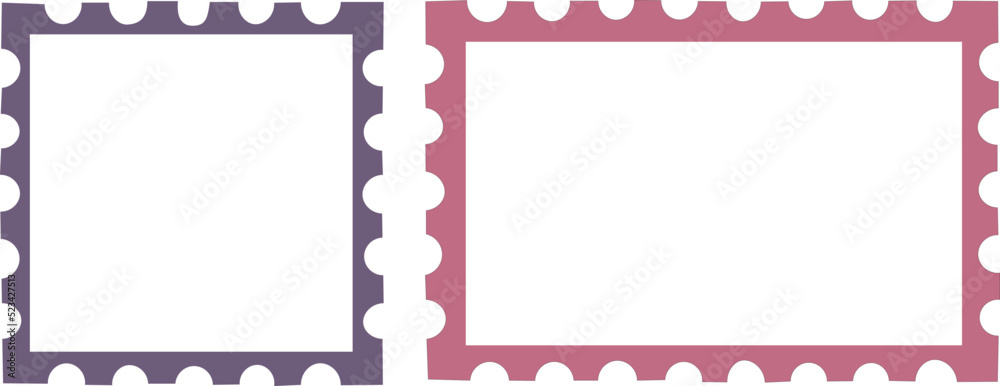 postage stamp outline Stock Vector | Adobe Stock