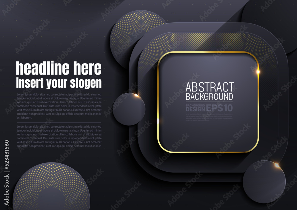 webside template design, Luxury geometric shape background, overlap ...