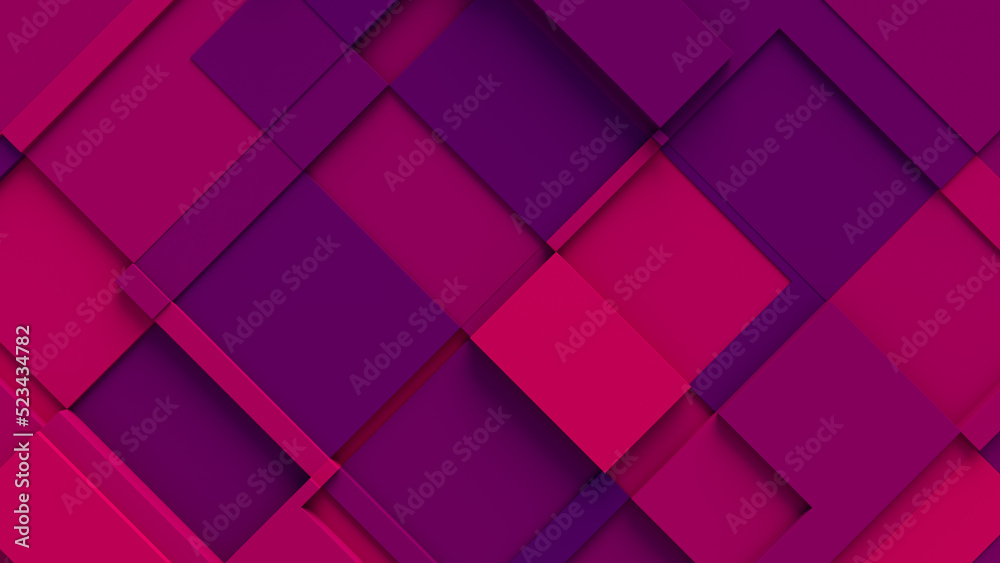 Pink and Purple Tech Background with a Geometric 3D Structure. Clean ...