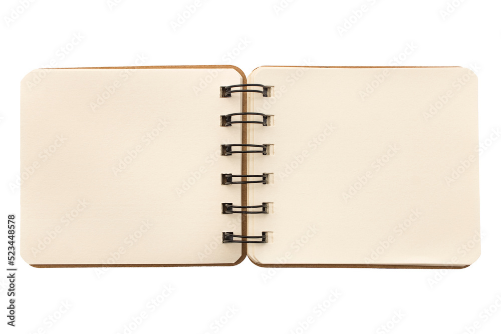 blank notebook isolated on a transparent background note paper Stock ...