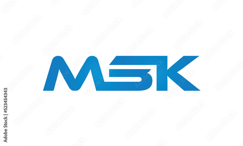 MBK letters linked logo design, Letter to letter connection monogram ...