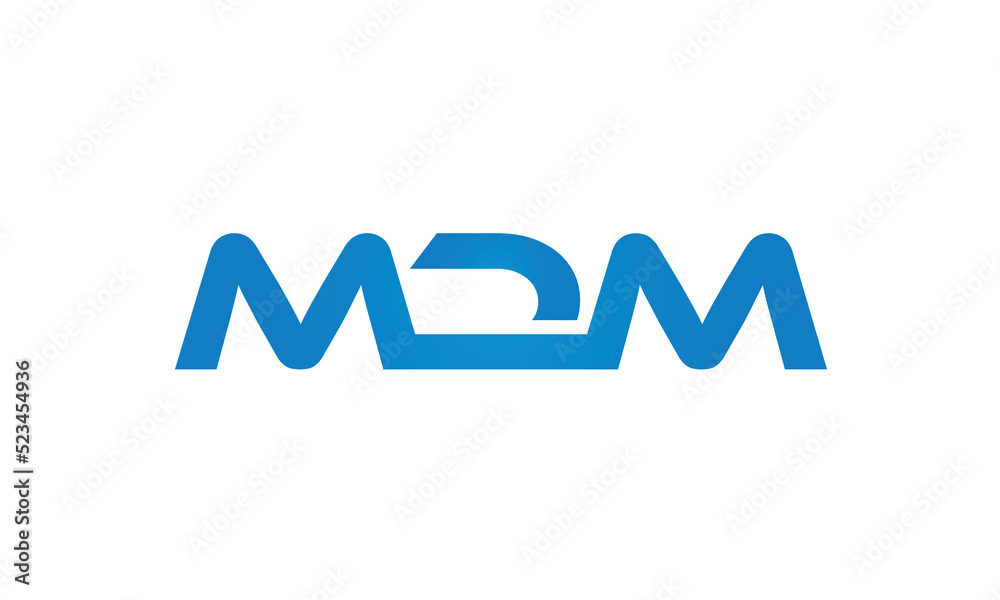 MDM letters linked logo design, Letter to letter connection monogram concepts vector alphabet ...