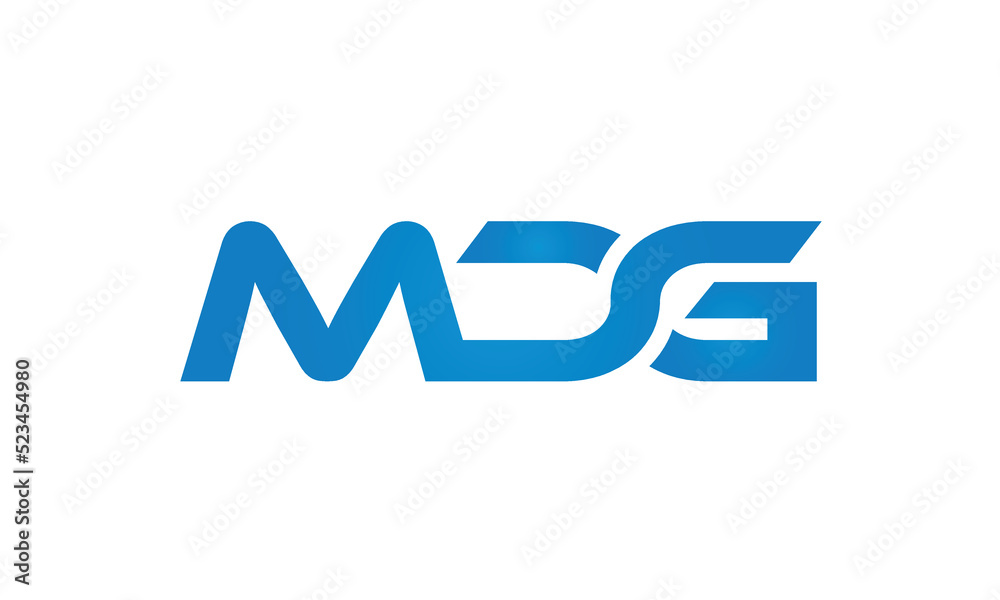 MDG letters linked logo design, Letter to letter connection monogram ...