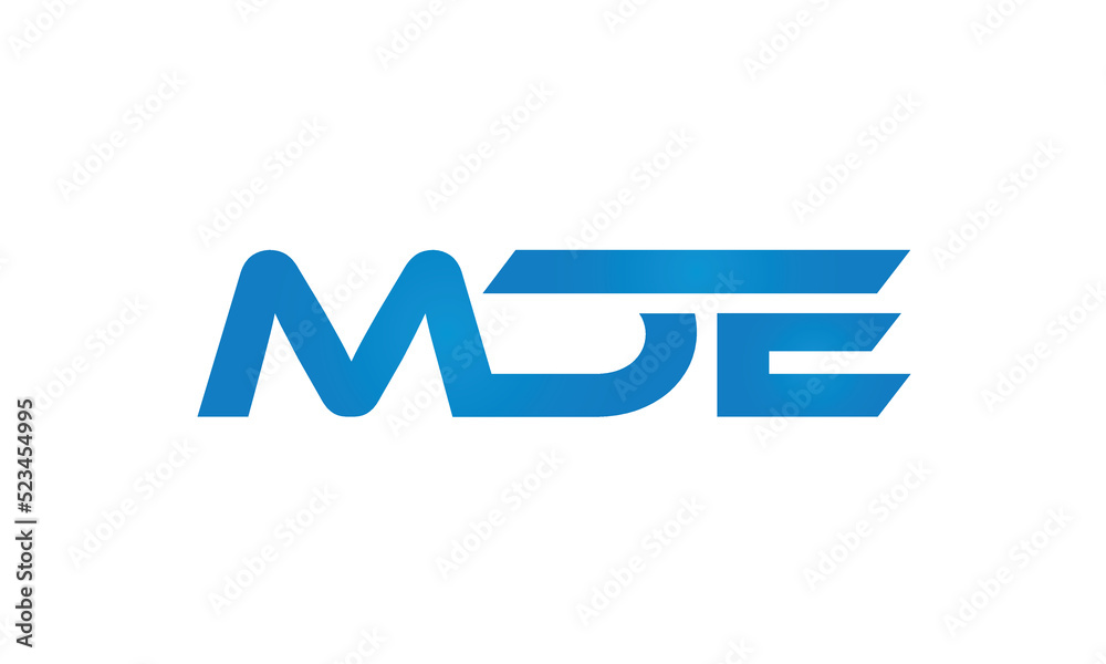 MDE letters linked logo design, Letter to letter connection monogram ...