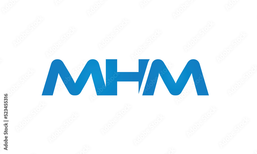 MHM letters linked logo design, Letter to letter connection monogram ...