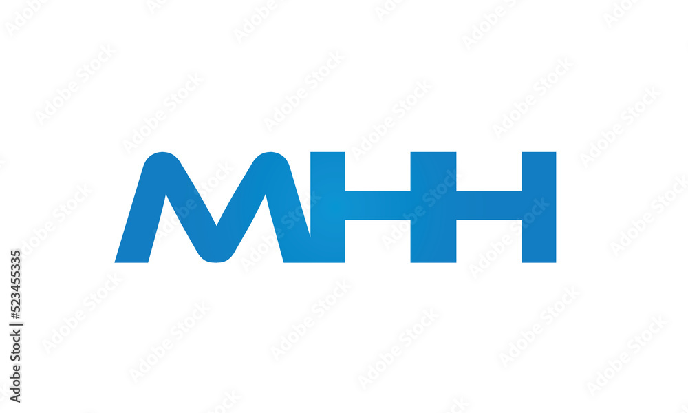 MHH letters linked logo design, Letter to letter connection monogram ...
