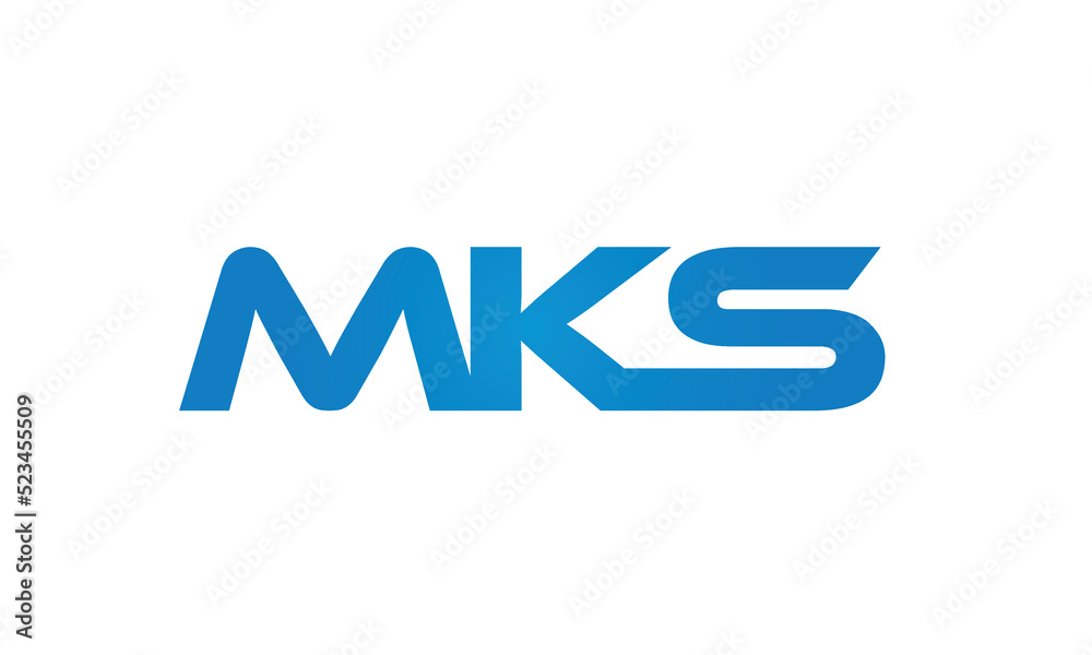 MKS letters linked logo design, Letter to letter connection monogram ...