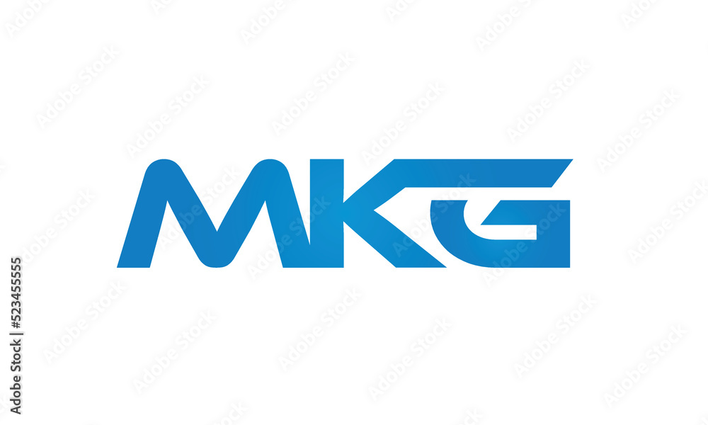 MKG letters linked logo design, Letter to letter connection monogram ...