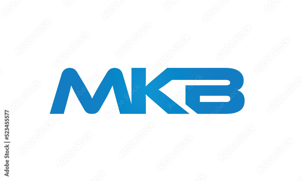 MKB letters linked logo design, Letter to letter connection monogram ...