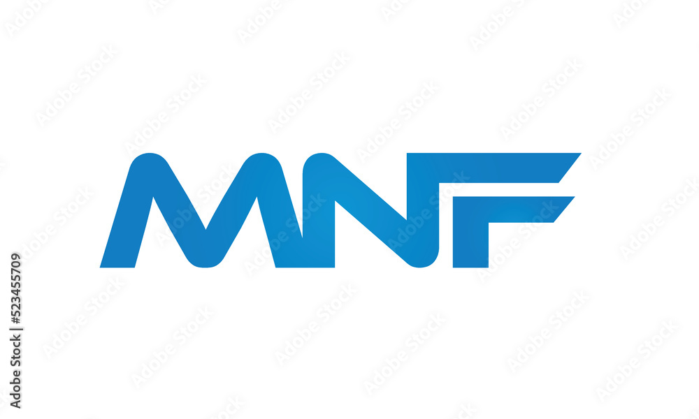 MNF letters linked logo design, Letter to letter connection monogram ...