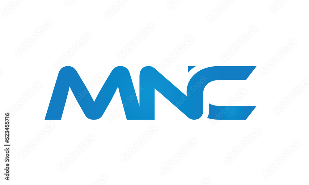 MNC letters linked logo design, Letter to letter connection monogram ...