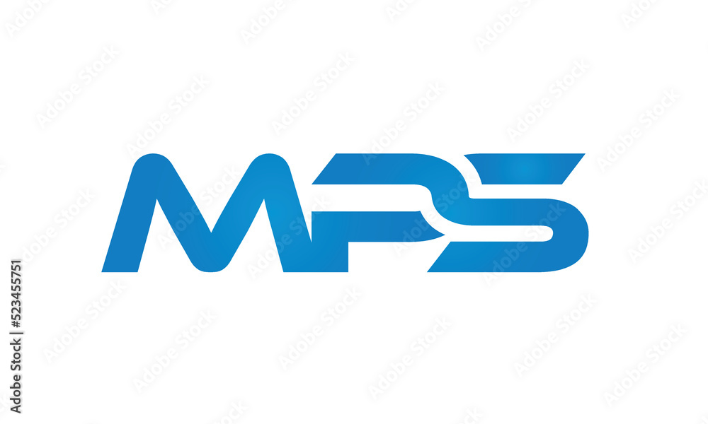 MPS letters linked logo design, Letter to letter connection monogram ...