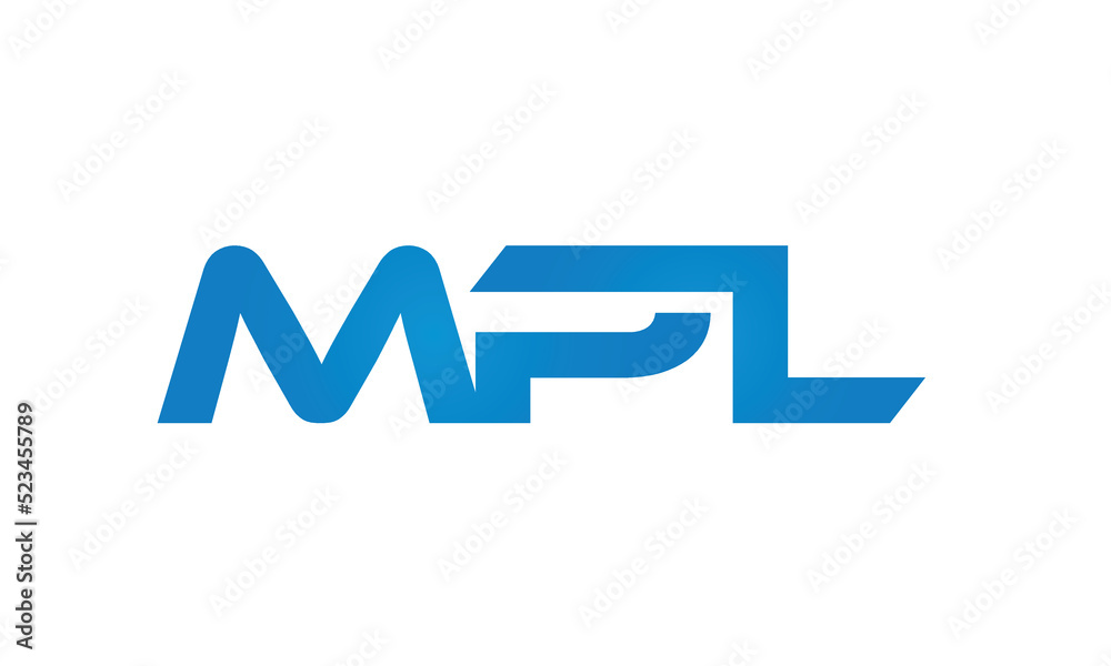 MPL letters linked logo design, Letter to letter connection monogram ...