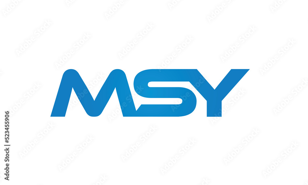 MSY letters linked logo design, Letter to letter connection monogram ...