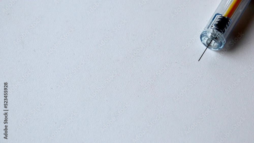 Multiple injection syringes show vaccinations doses and booster ...