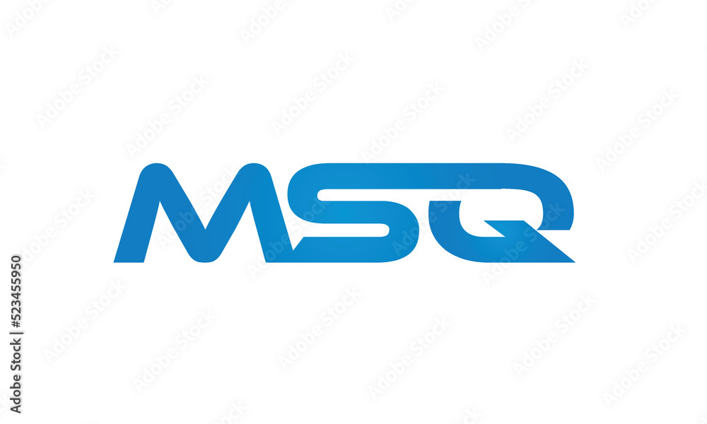 MSQ letters linked logo design, Letter to letter connection monogram ...
