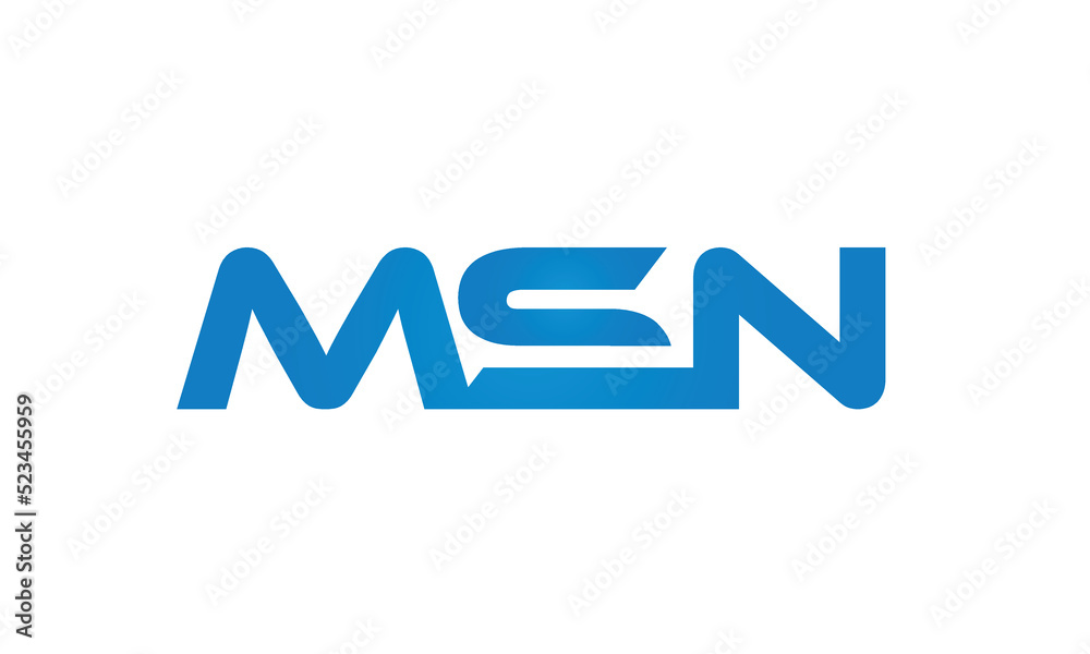 MSN letters linked logo design, Letter to letter connection monogram ... MSN letters linked logo design, Letter to letter connection monogram ...