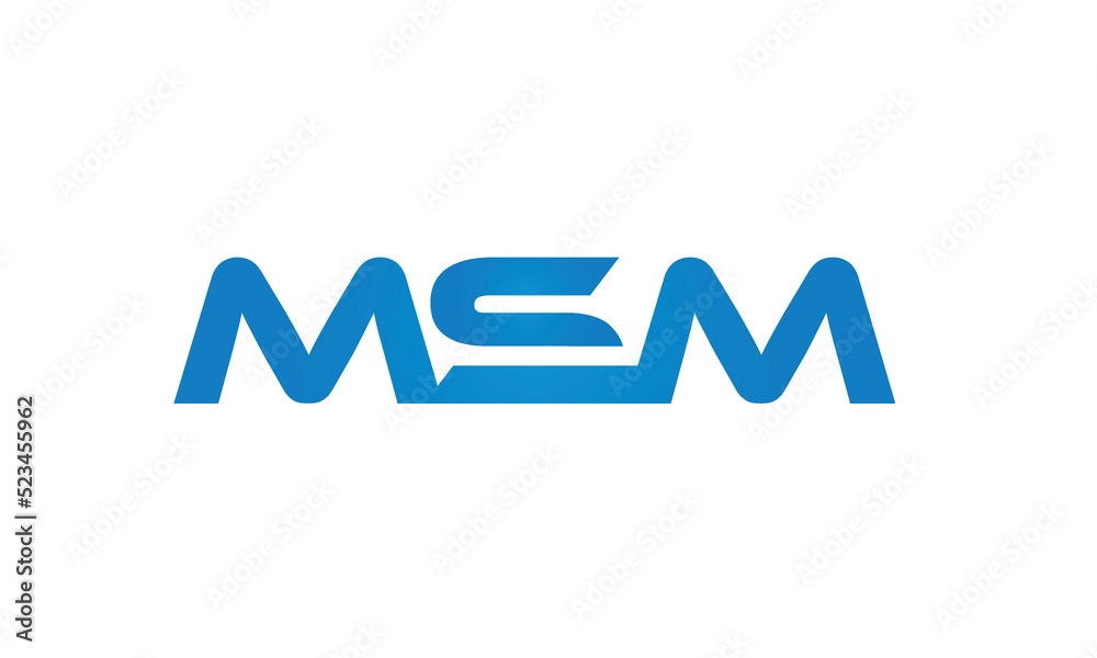 MSM letters linked logo design, Letter to letter connection monogram ...