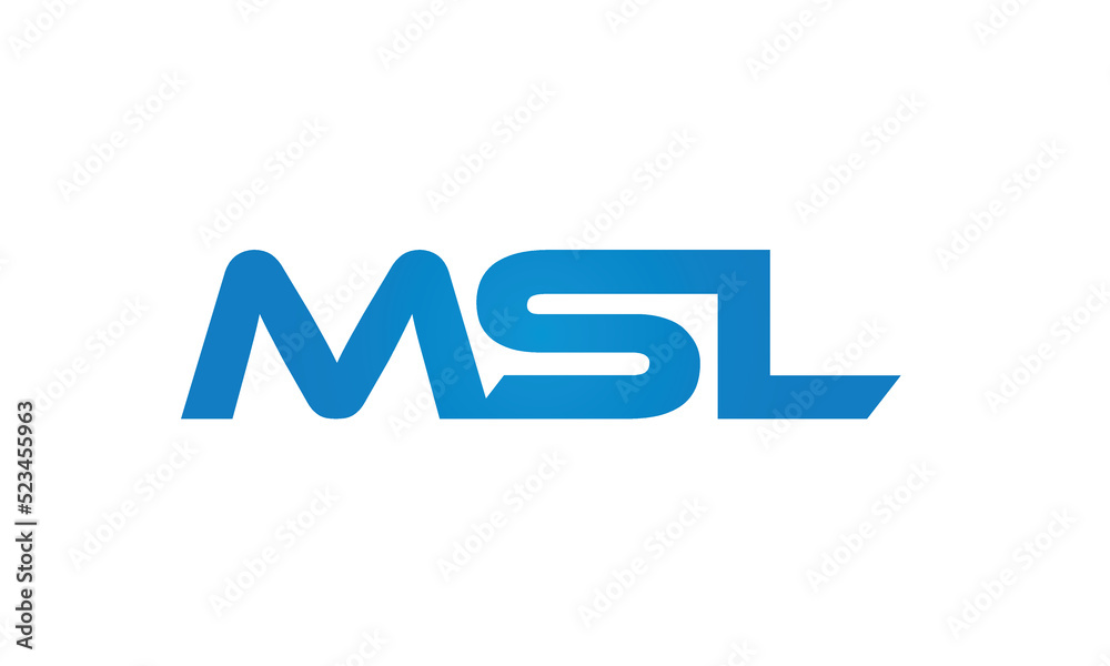 MSL letters linked logo design, Letter to letter connection monogram ...