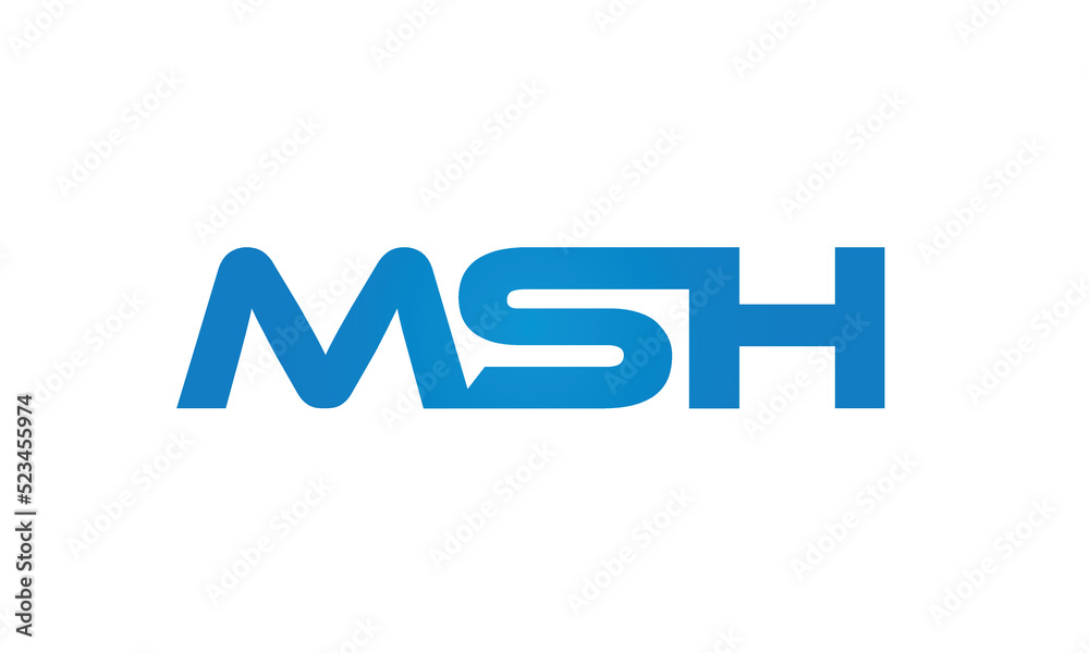 MSH letters linked logo design, Letter to letter connection monogram ...
