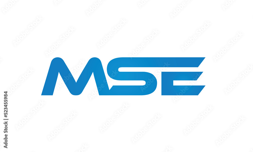 MSE letters linked logo design, Letter to letter connection monogram ...