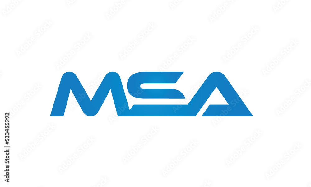 MSA letters linked logo design, Letter to letter connection monogram ...