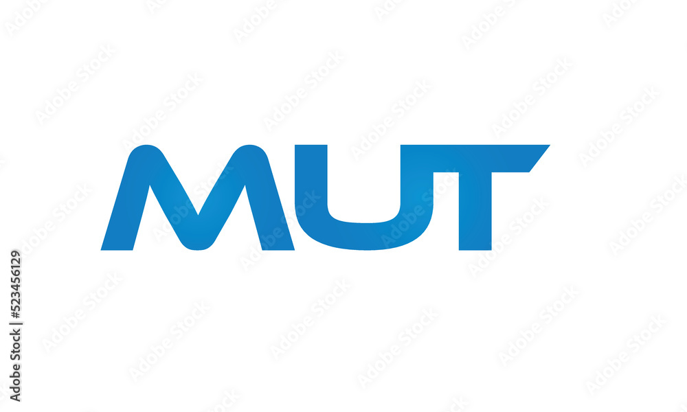 MUT letters linked logo design, Letter to letter connection monogram ...