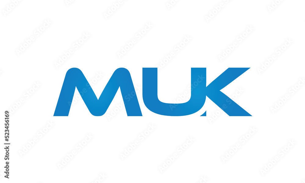 MUK letters linked logo design, Letter to letter connection monogram ...