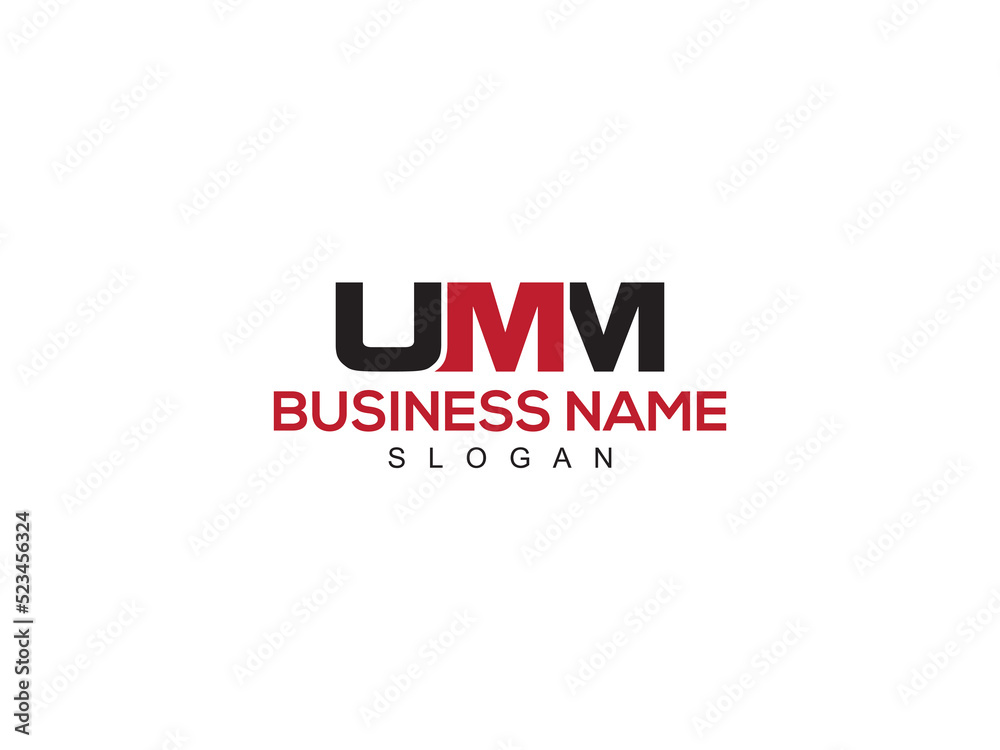 Colorful UMM Logo Icon Design, Three Alphabet umm Logo Letter For Any Type Of Business Stock ...