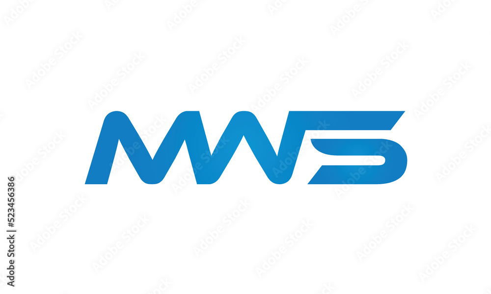 MWS letters linked logo design, Letter to letter connection monogram ...