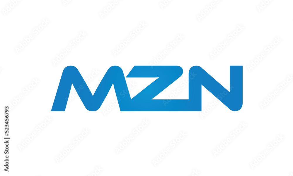 MZN letters linked logo design, Letter to letter connection monogram ...