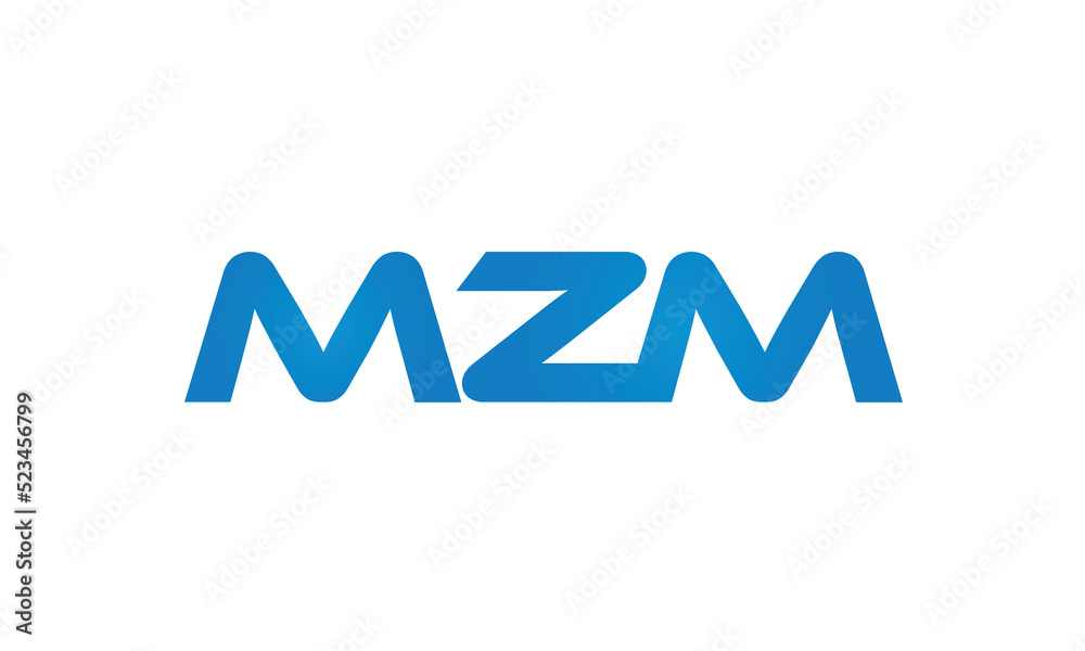 MZM letters linked logo design, Letter to letter connection monogram ...