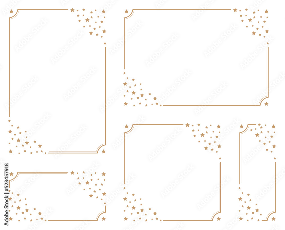 Decorative frame.A frame that gave a change in size to the same design ...