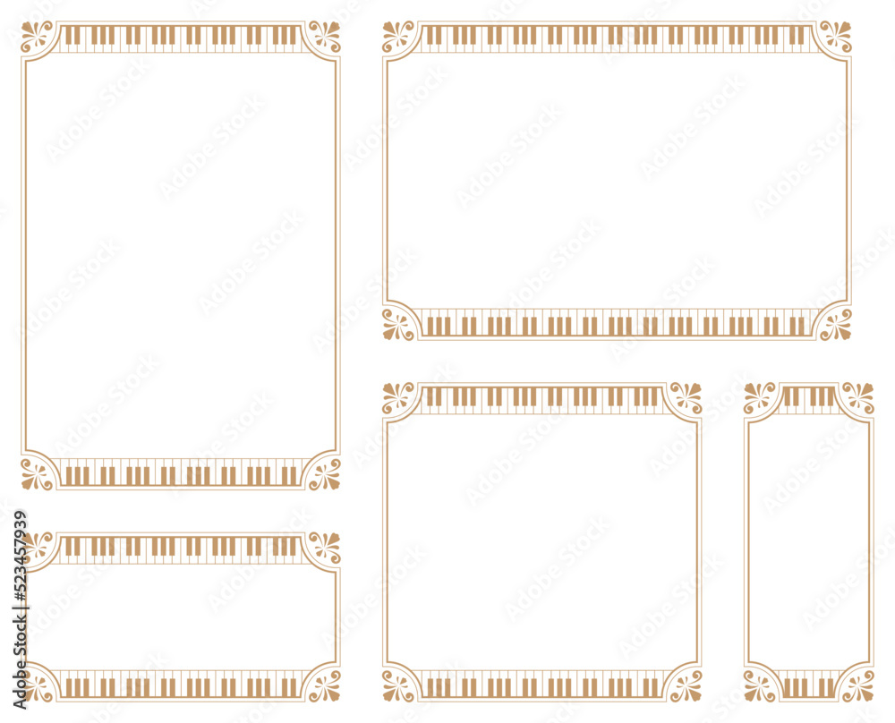 Music-themed decorative frame.Decorative frame.A frame that gave a ...