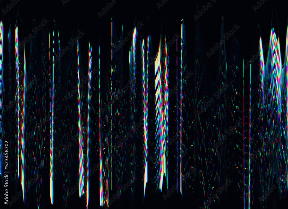 Glitch texture. Static noise overlay. Analog distortion. Blue color ...