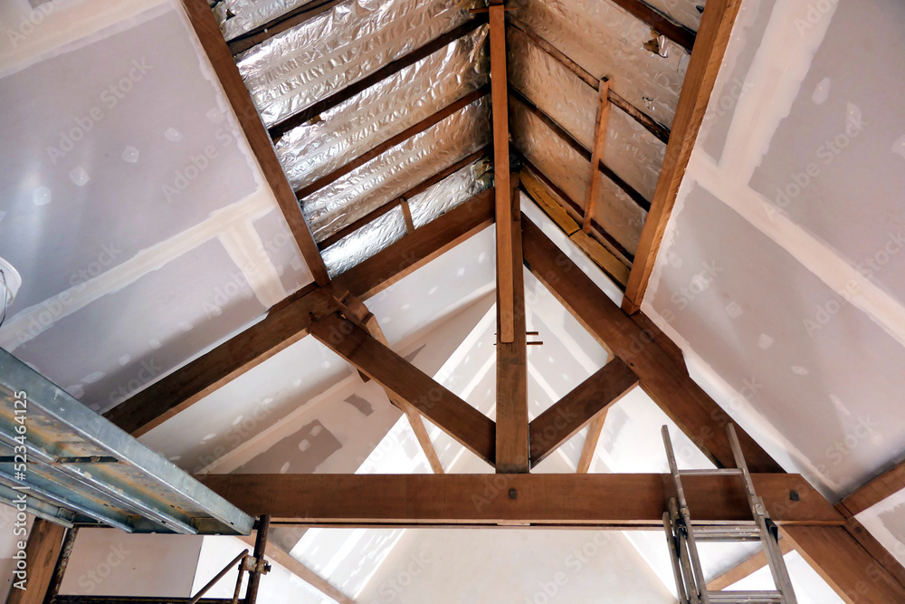 Exposed Truss Ceiling Insulation | Shelly Lighting