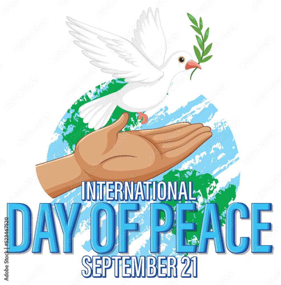 Poster International day of peace banner design – Muurposter | Europosters