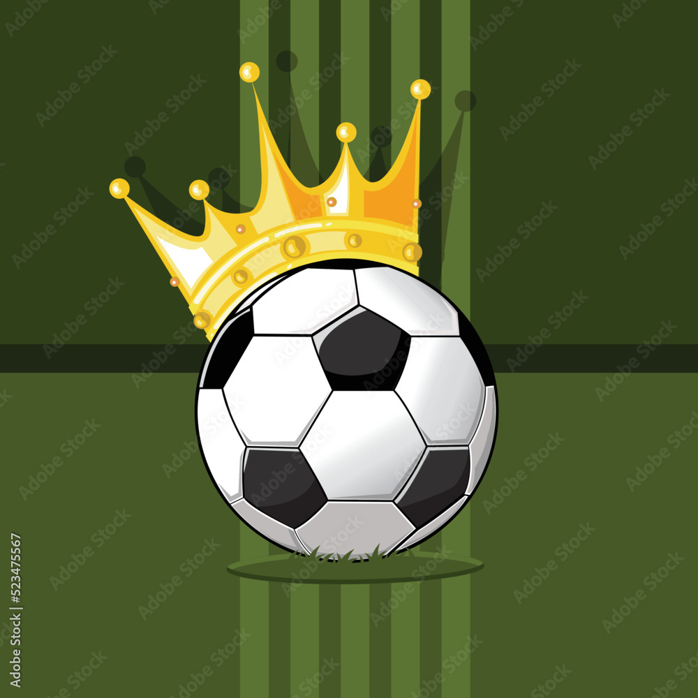 illustration vector graphic of crown ball , king, crown, crown hat ball ...