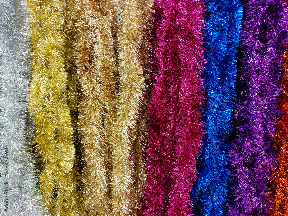 Listones de colores brillantes para fiesta Stock Photo | Adobe Stock