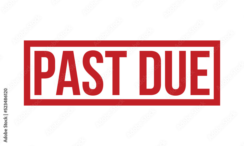 Past Due Rubber Stamp Seal Vector Stock Vector | Adobe Stock